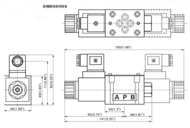Magnetic Pneumatic Hydraulic Control Valves 45L/Min Solenoid ...